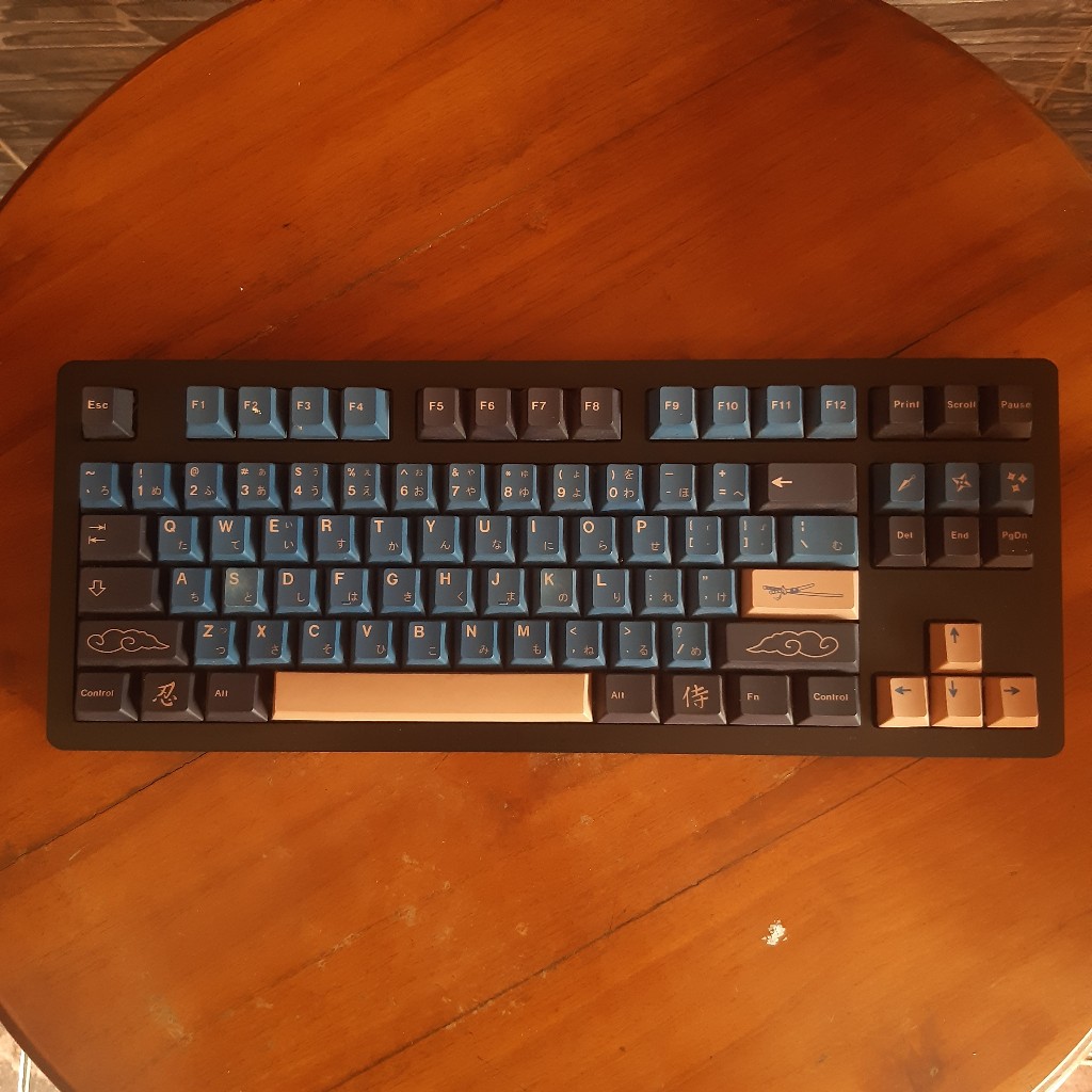 Jual Keycaps GMK Samurai Blue Clone PBT Cherry Profile | Shopee Indonesia