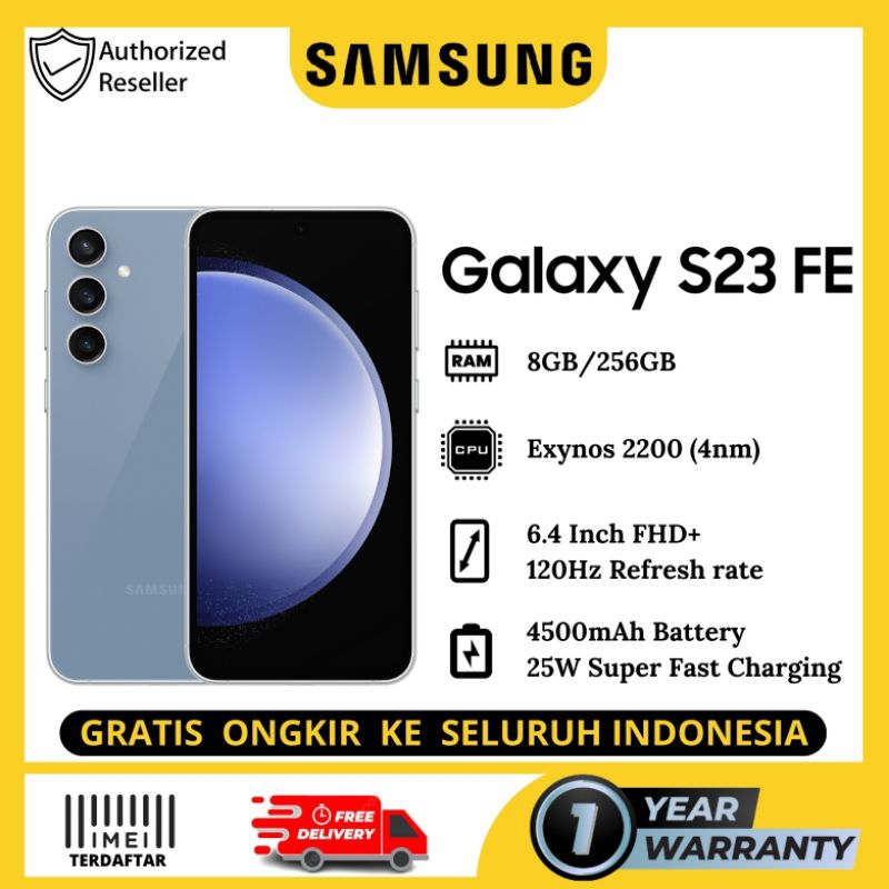 Jual SAMSUNG GALAXY S23 FE 8GB-256GB Garansi resmi Samsung Indonesia | Shopee Indonesia