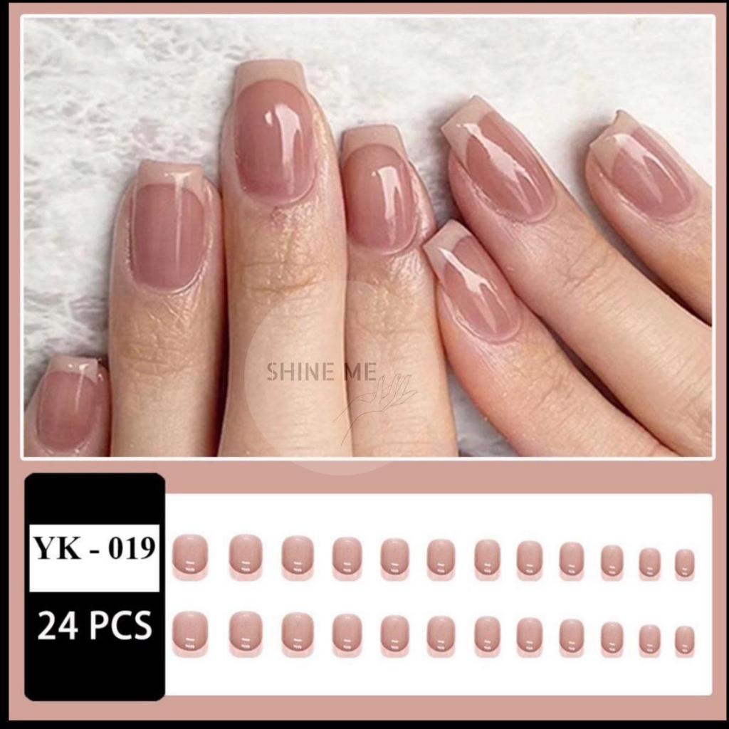 Jual SHINEMEUP - KUKU PALSU / FAKE NAIL / NAIL ART - YK 019 - NATURAL ...