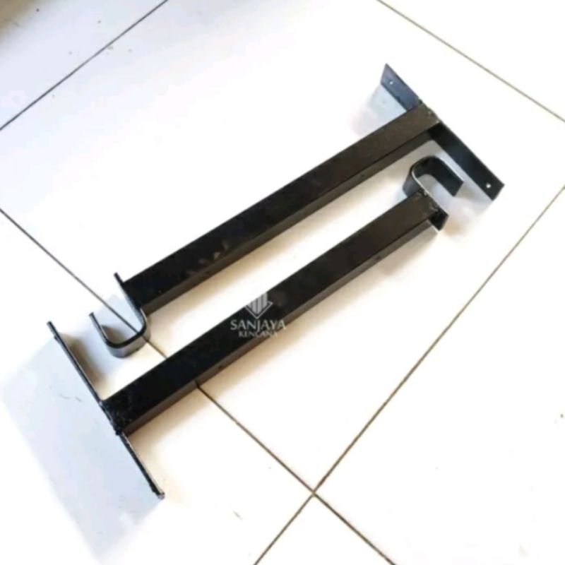 Jual Sepasang Bracket Besi Rak Ambalan Dinding Free Sekrup Fischer (sk ...