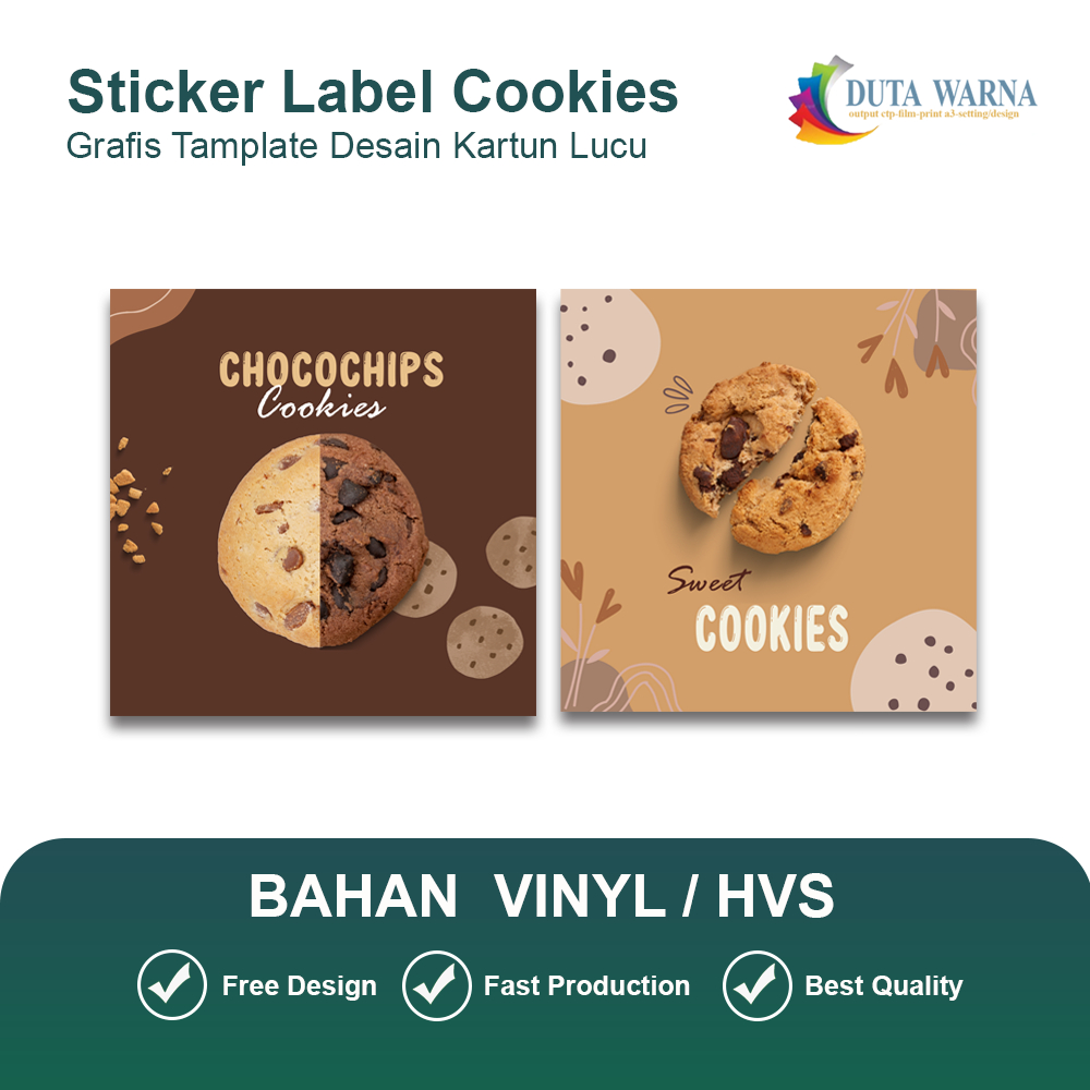 Jual STIKER LABEL COOKIES / STIKER ANTI AIR / STIKER MURAH / STIKER ...