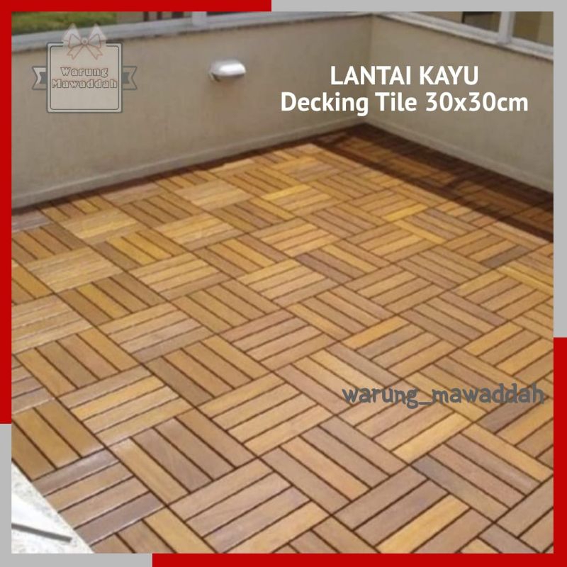 Jual DECKING TILE KAYU LANTAI OUTDOOR/INDOOR KAYU KAMPER | Shopee Indonesia