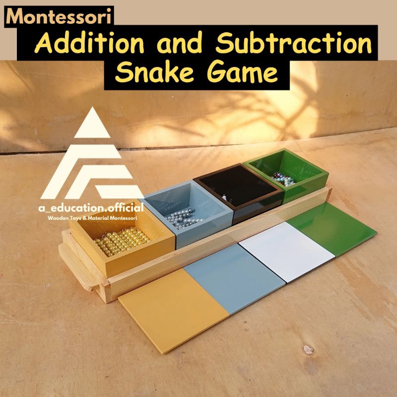 Jual Addition and Subtraction Montessori Snake Game | Shopee Indonesia