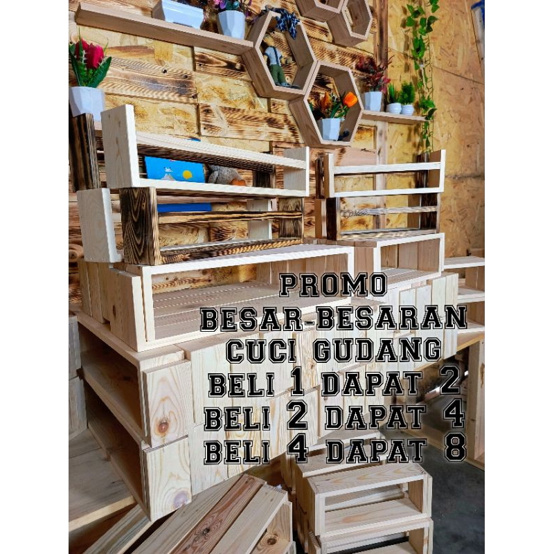 Jual rak buku rak dinding rak foto rak serbaguna | Shopee Indonesia