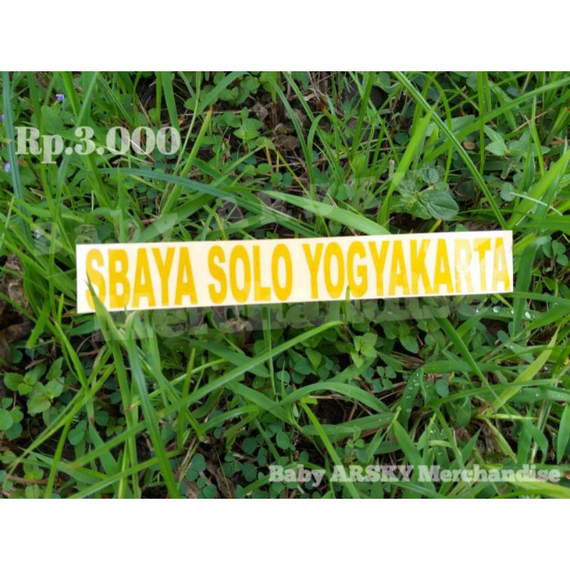 Jual STICKER CUTTING SBAYA-SOLO-YOGYAKARTA | Shopee Indonesia