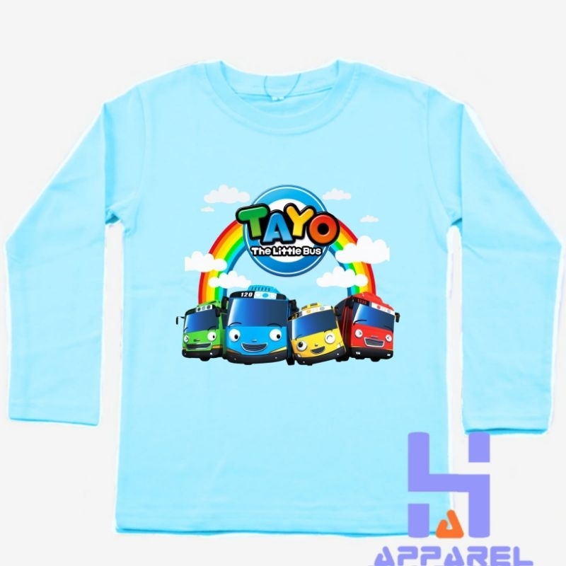 Jual BAJU ANAK KAOS ANAK TAYO THE LITTLE BUS LENGAN PANJANG | Shopee Indonesia