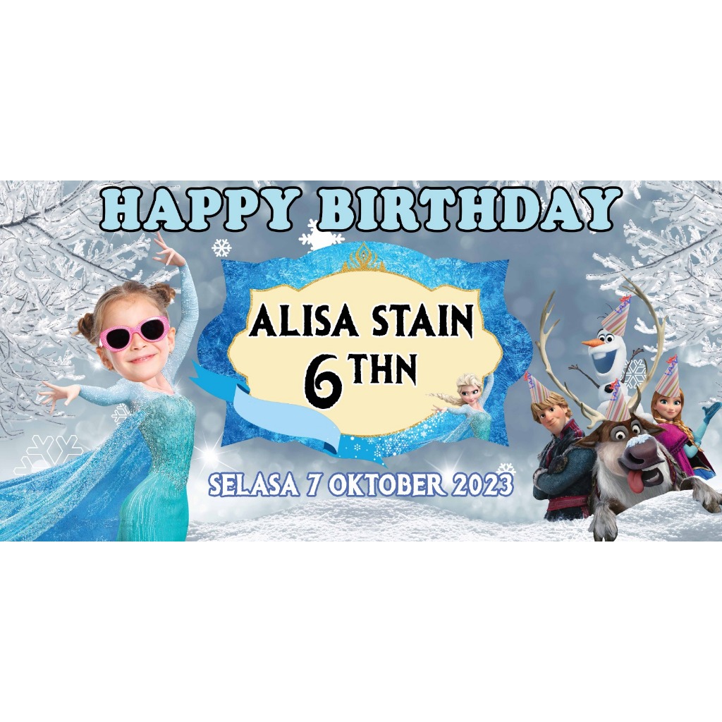 Jual Spanduk Banner Ulang Tahun Anak (Birthday) Berbagai Macam Tema ...