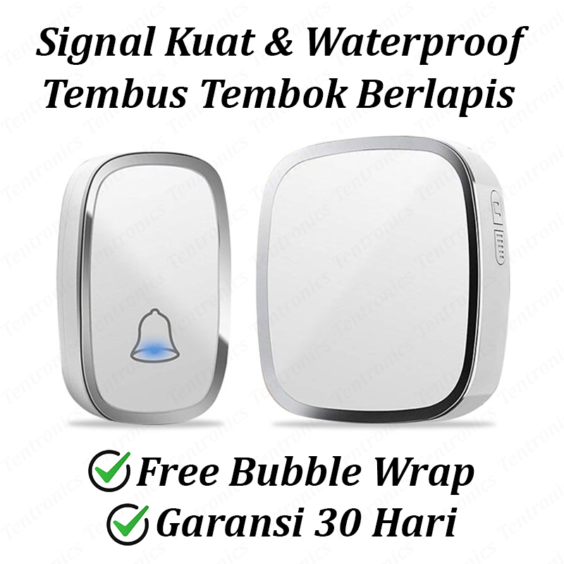 Jual Bel Rumah Wireless Door Bell Waterproof Pintu 1 Receiver | Shopee ...