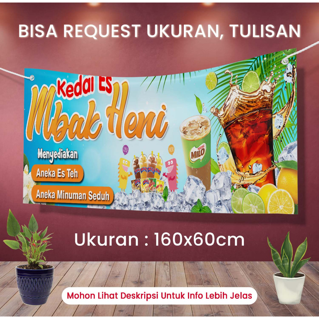 Jual Spanduk Banner Usaha Aneka Minuman Dingin dan Minuman Segar Ukuran ...