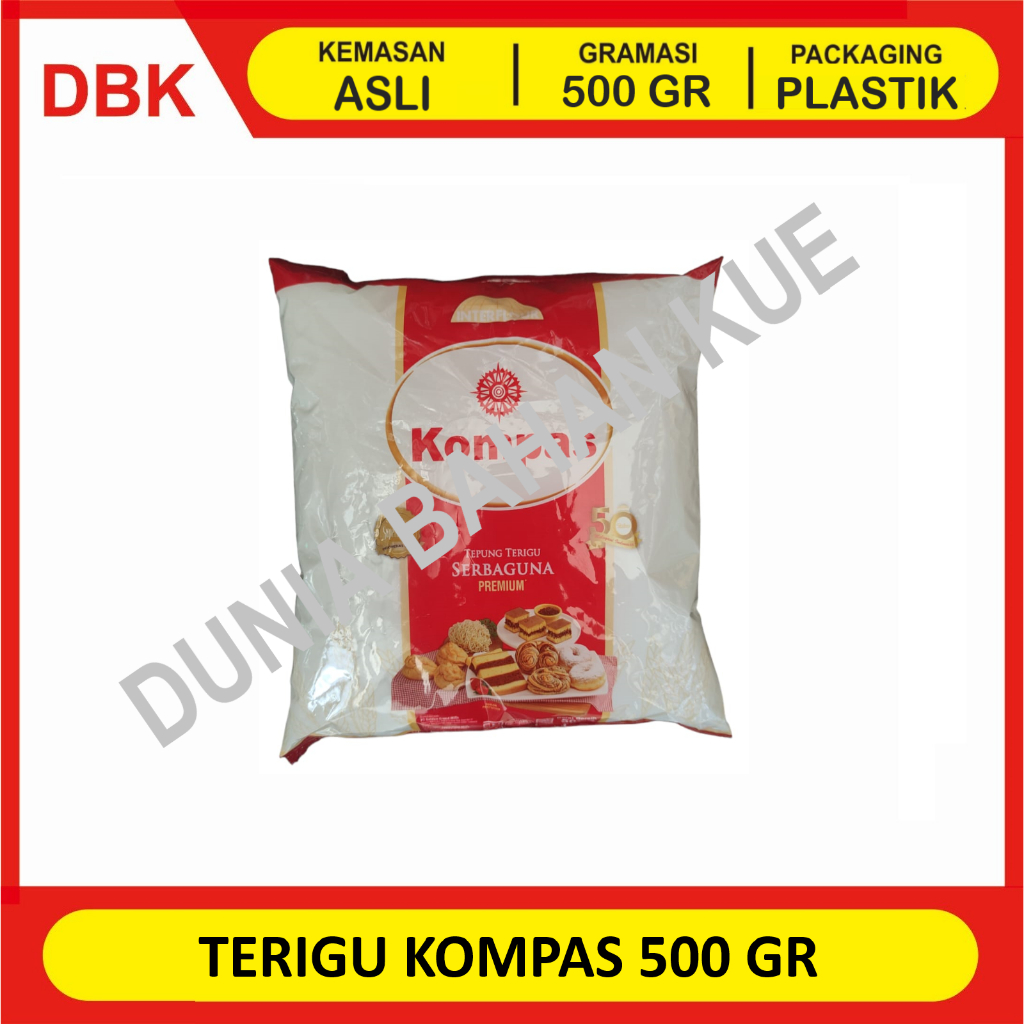 Jual KOMPAS TEPUNG TERIGU 500 GR / TEPUNG TERIGU KOMPAS | Shopee Indonesia