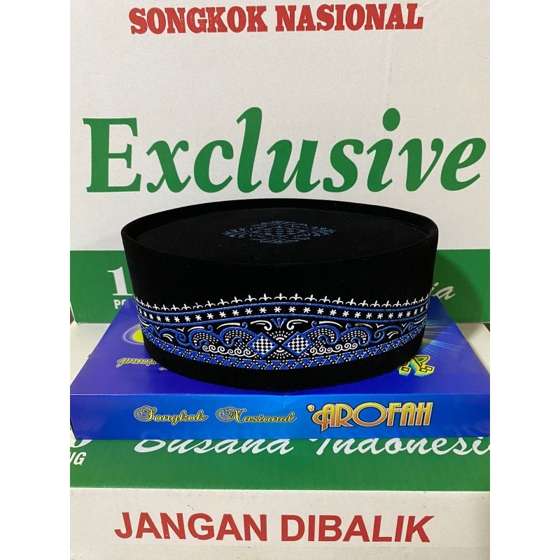 Jual paci songkok batik sablon/ peci batik sablon | Shopee Indonesia