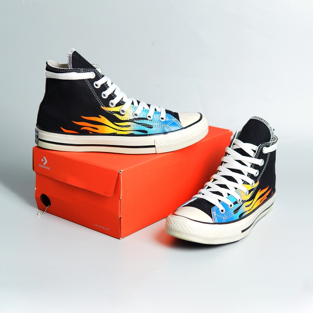 Jual SEPATU CONVERSE 70S FLAME ALL STAR MOTIF API SNEAKERS PRIA BEST ...