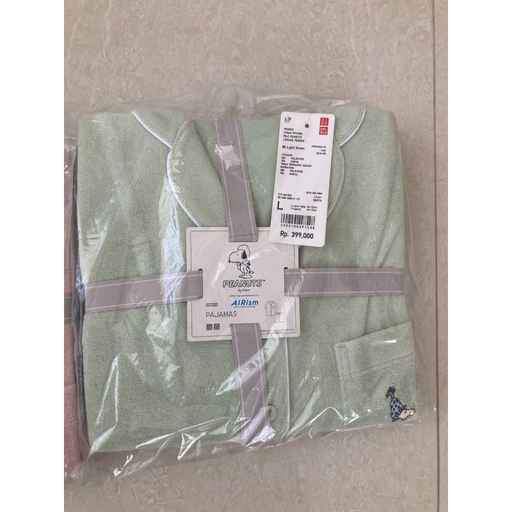 Jual Piyama Set Uniqlo Airism Peanuts (CUCI GUDANG) | Shopee Indonesia