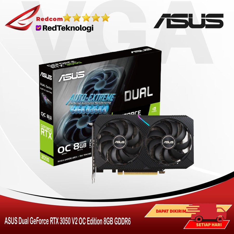 Jual ASUS Dual GeForce RTX 3050 V2 OC Edition 8GB GDDR6 | Shopee Indonesia