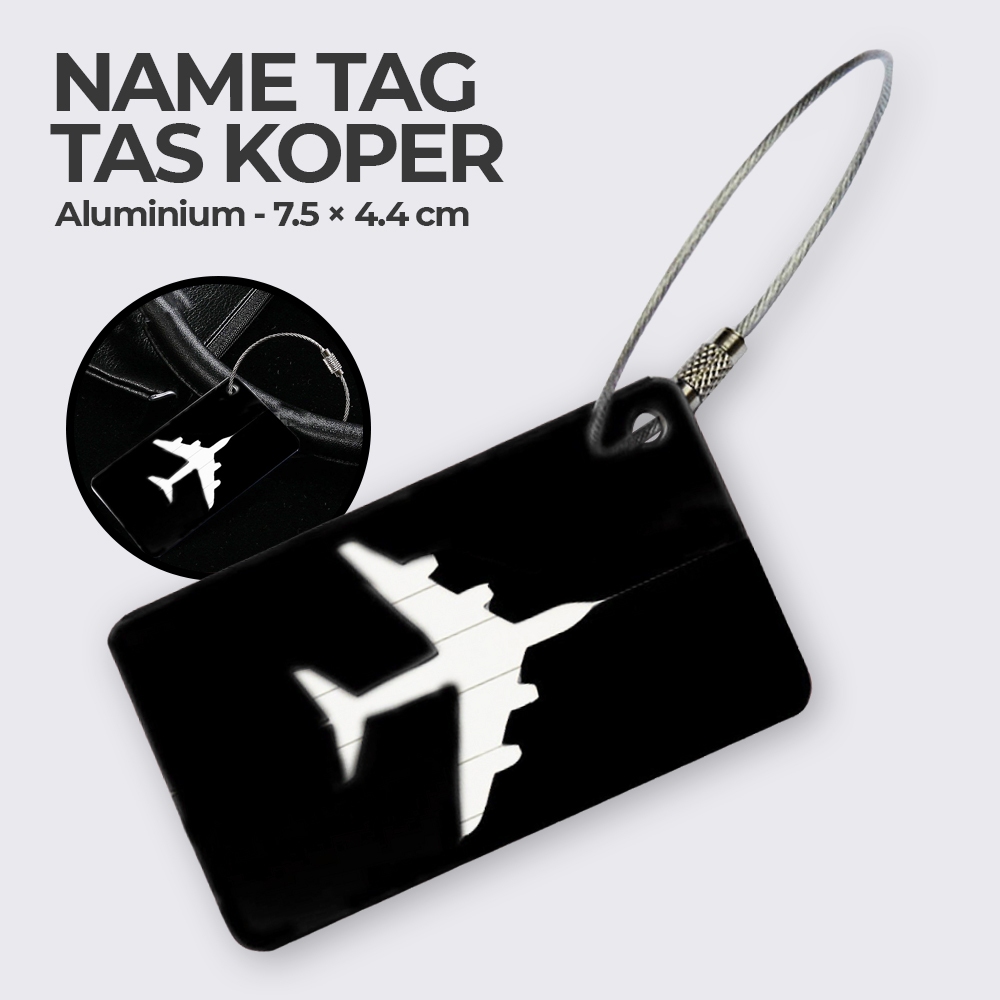 Jual Name Tag Koper Gantungan Kartu ID Nama Luggage Tas Bagasi Pesawat ...