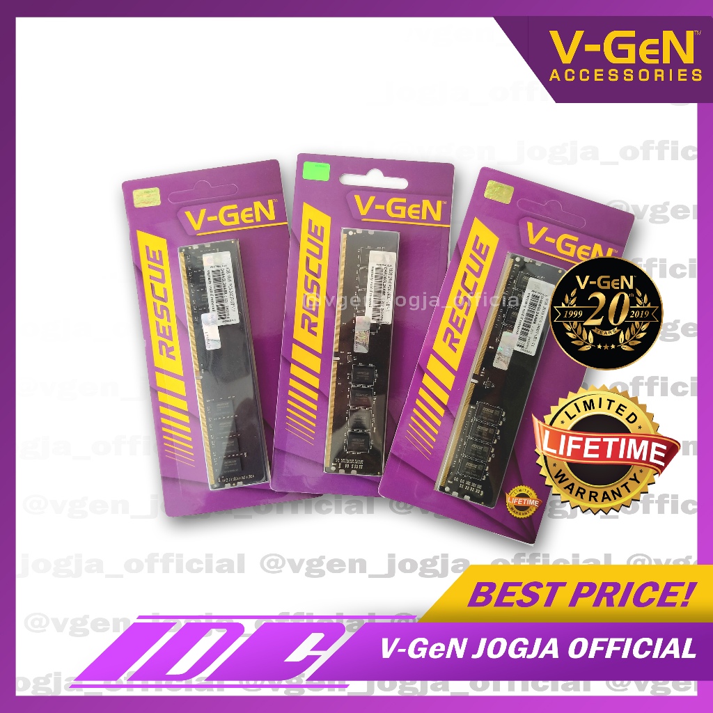 Jual RAM V-GeN Rescue DDR3 DDR4 SODIMM LONGDIMM 1600 2133 2400 2666 3200 | Shopee Indonesia