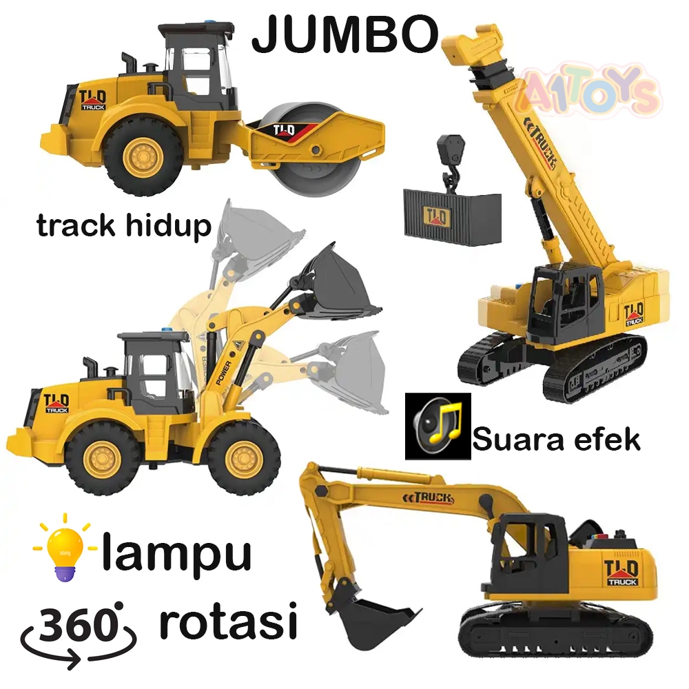 Jual Mainan truk konstruksi mainan alat berat mainan construction ...
