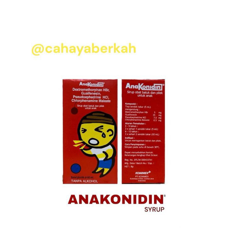 Jual ANAKONIDIN SYRUP | Shopee Indonesia