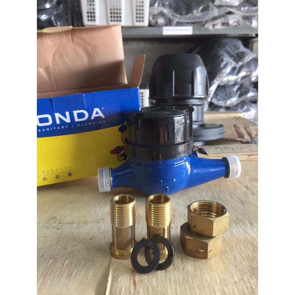 Jual Meteran Air PDAM SNI ONDA 1/2 inch, Water Meter Kuningan MURAH ...