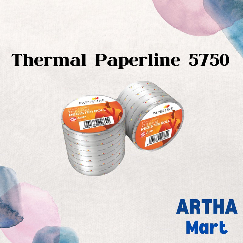 Jual PAPERLINE - THERMAL PAPER ROLL 57x50 / KERTAS KASIR ROLL (SLOP ...
