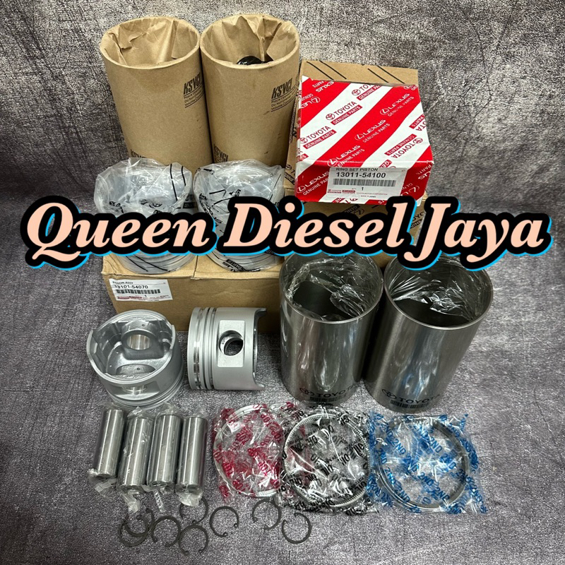 Jual Liner Kit Kijang / Liner Set Komplit / Liner + Piston Assy + Ring ...