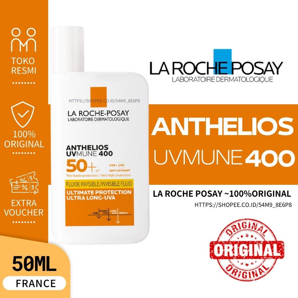 Jual La roche posay sunscreen Anthelios light weight face sunblock SPF ...