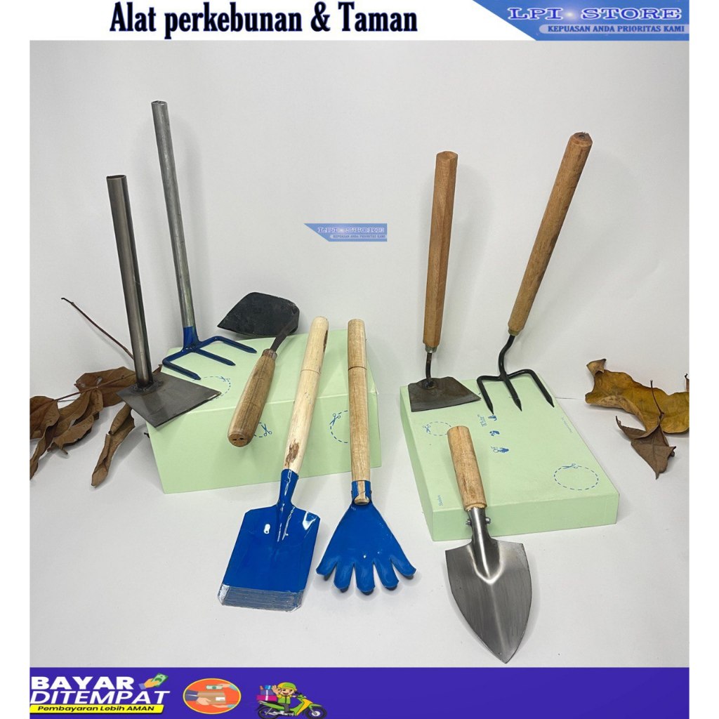 Jual Garden Tools Peralatan Taman Berkebun Cangkul Pacul Garuk Mini ...