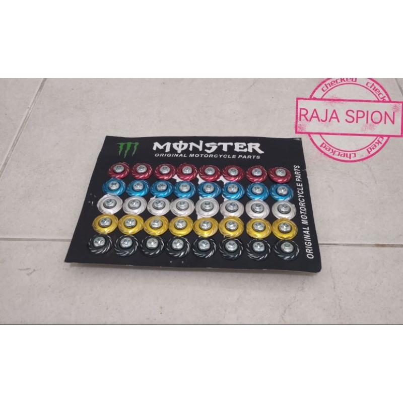 Jual baut plat nomor model rolex obeng plus/baut plat nomor baut 10 ...