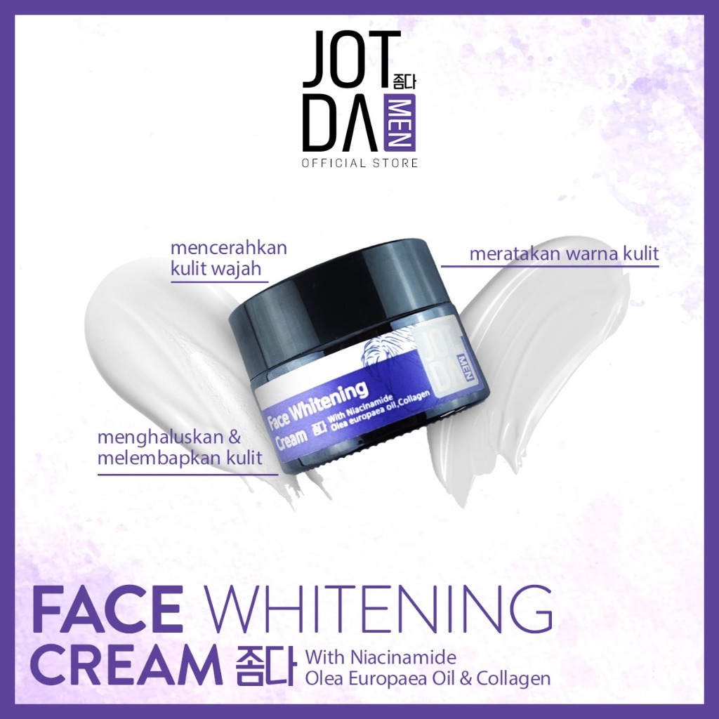 Jual JOTDA MEN - Face Whitening Cream With Niacinamide Olea Europaea ...