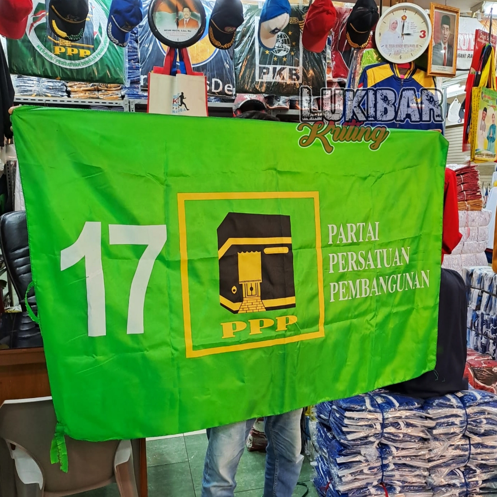 Jual bendera partai PPP ukuran 100x150 cm | Shopee Indonesia