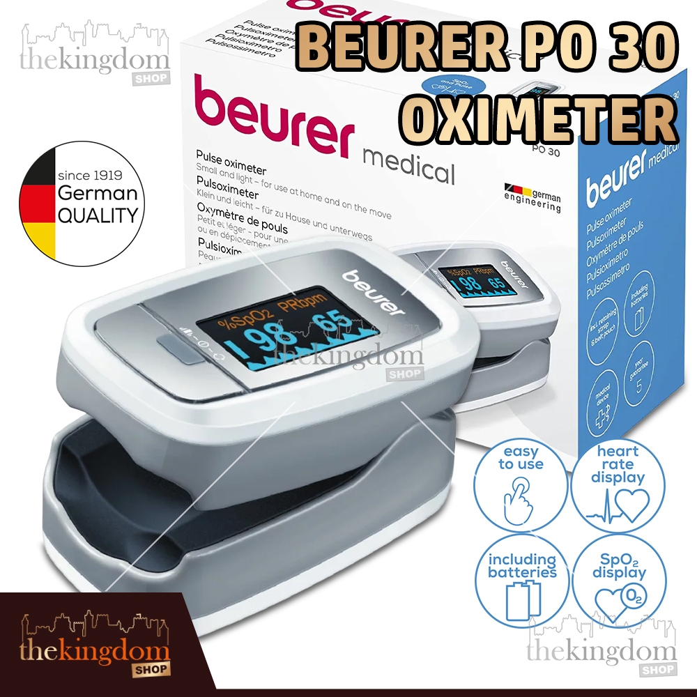 Jual Beurer PO 30 Pulse Oximeter PO30 Alat Pengukur Kadar Oksigen ...