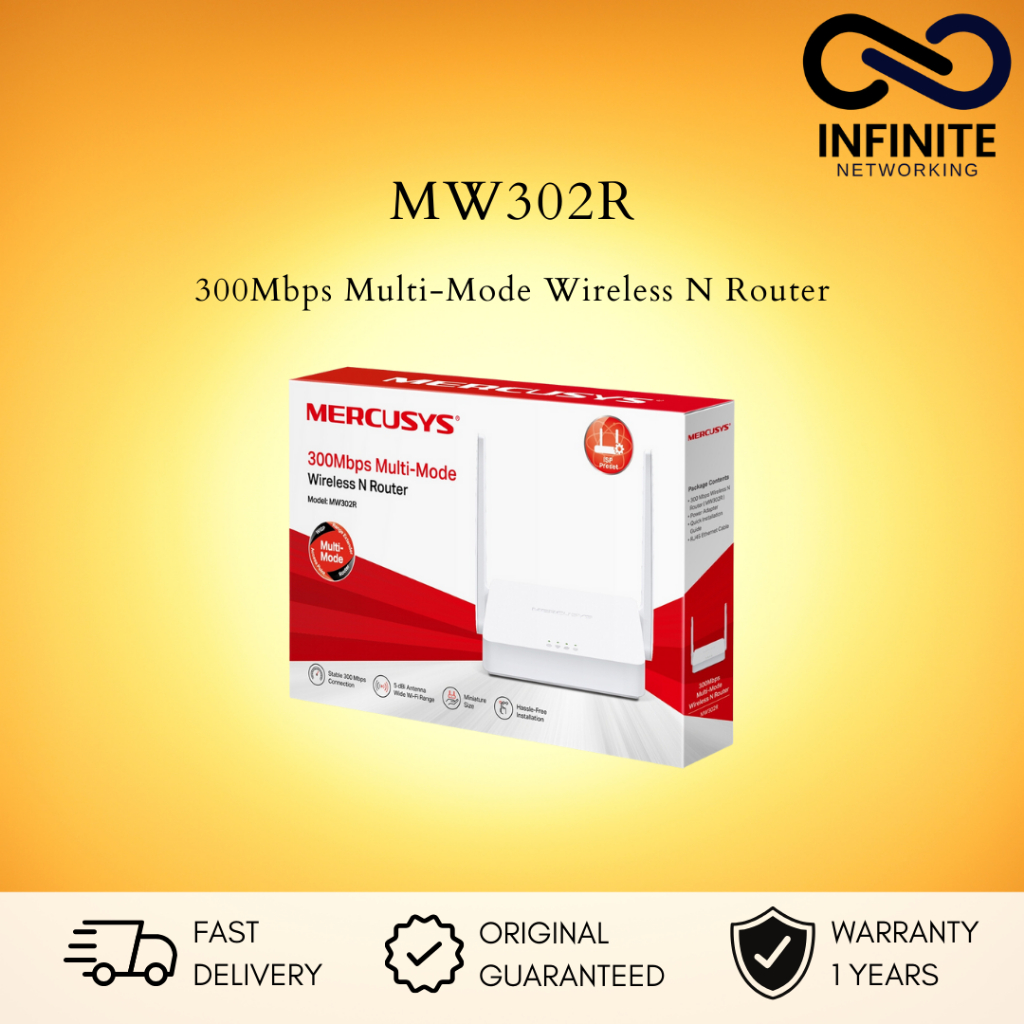 Jual TP LINK MERCUSYS MW302R MULTI MODE WIRELESS N ROUTER 300MBPS ...