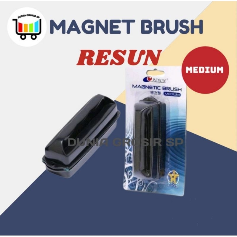 Jual RESUN MAGNETIC BRUSH MEDIUM ORIGINAL MAGNET PEMBERSIH KACA MAGNET ...