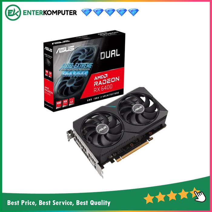 Jual Asus Radeon RX 6400 4GB GDDR6 Dual | Shopee Indonesia