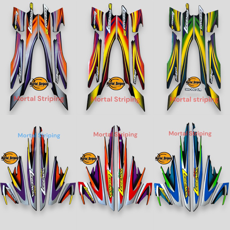 Jual STICKER STRIPING LIS HONDA ASTREA LEGENDA 1 & 2 TAHUN 2001 2002 ...