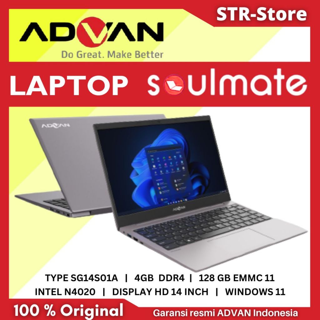 Jual ADVAN PIXELWAR 16"INCH GAMING GARANSI RESMI ADVAN SOULMATE 14 INCH ...