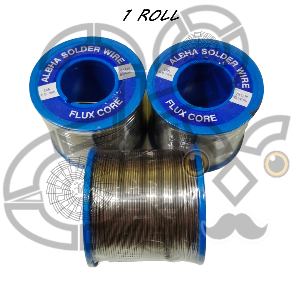 Jual Timah Solder ALPHA ALBHA Solder Wire 0.8mm Alloy 60/40 Flux Core ...