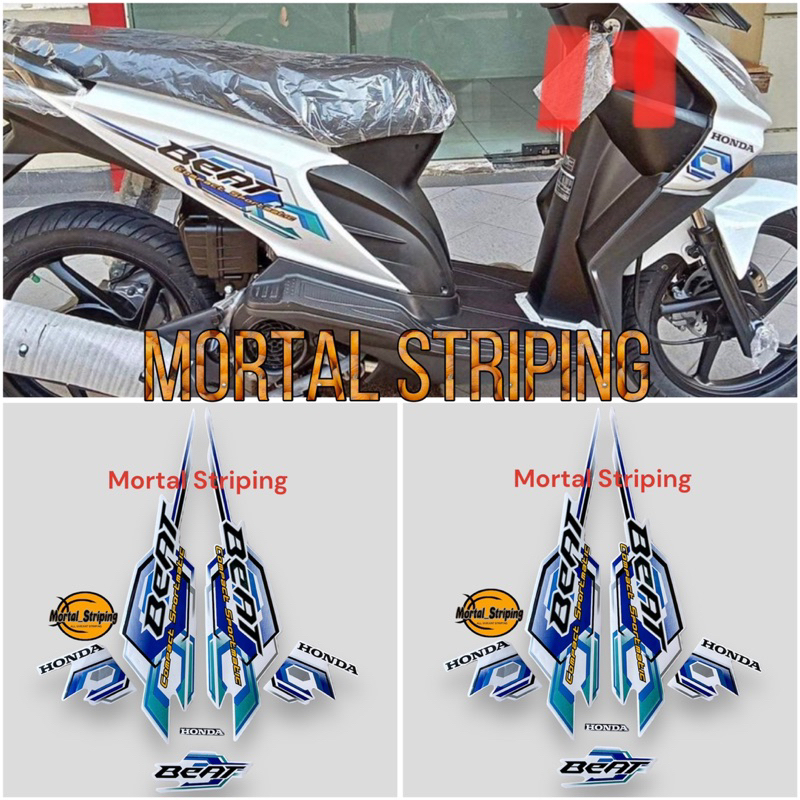Jual STICKER STRIPING & LIS BODI HONDA BEAT KARBU TAHUN 2008 WARNA ...