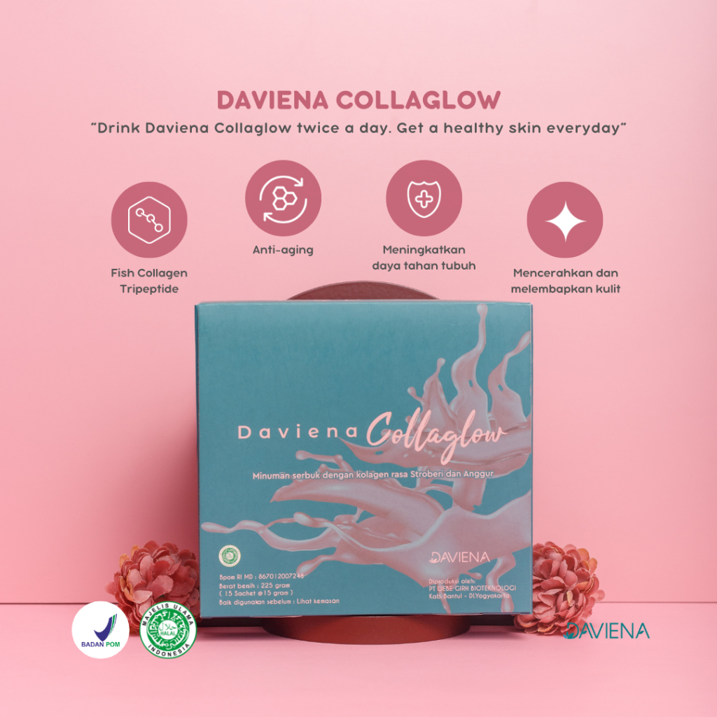 Jual DAVIENA COLLAGLOW | DAVIENA SKINCARE | Shopee Indonesia