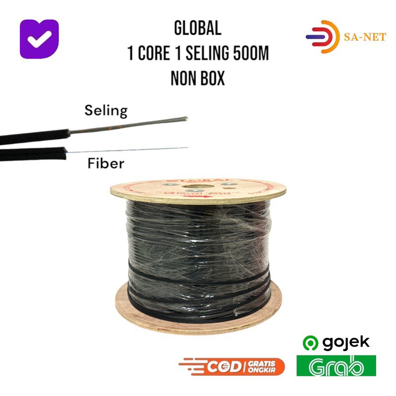 Jual Global 1 Core 3 Seling 500m Kabel Fo Fiber Optic Dropcore 1 Core