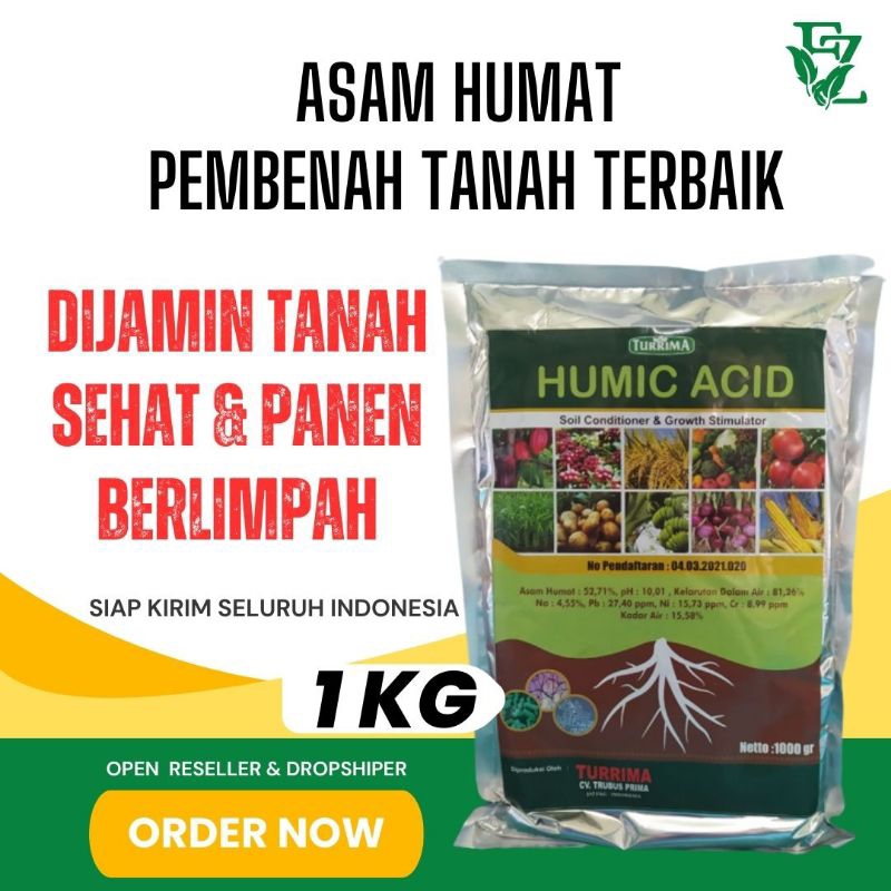 Jual HUMIC ACID, Asam Humat 1 Kg Untuk Cabe, Pembenah pH Tanah Semakin Subur | Shopee Indonesia