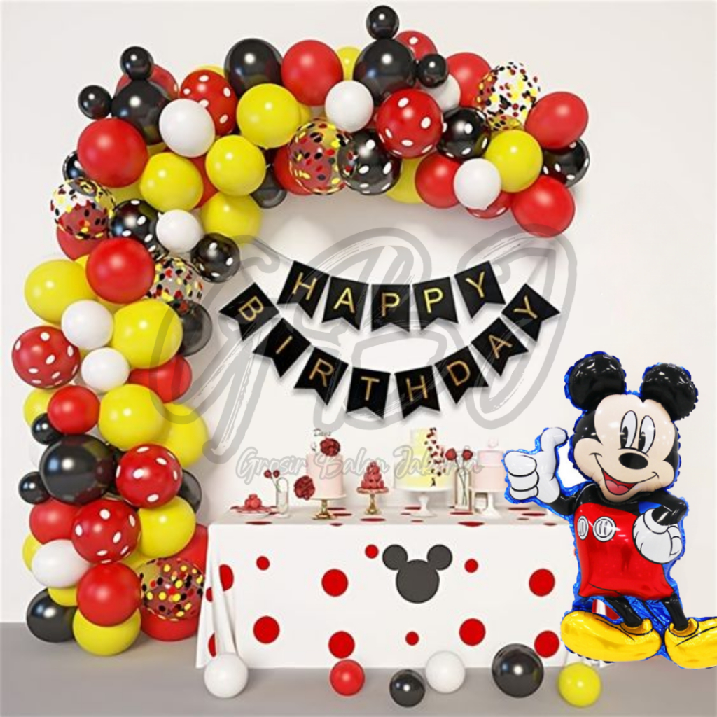 Jual [PAKET PREMIUM] Dekorasi Ulang Tahun Tema Mickey Mouse / Set ...