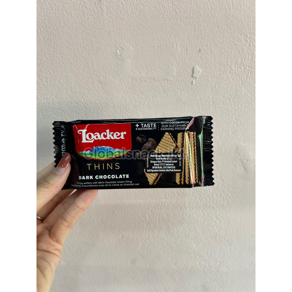 Jual LOACKER WAFER CLASSIC THINS COCOA & MILK / DARK CHOCOLATE / MATCHA ...