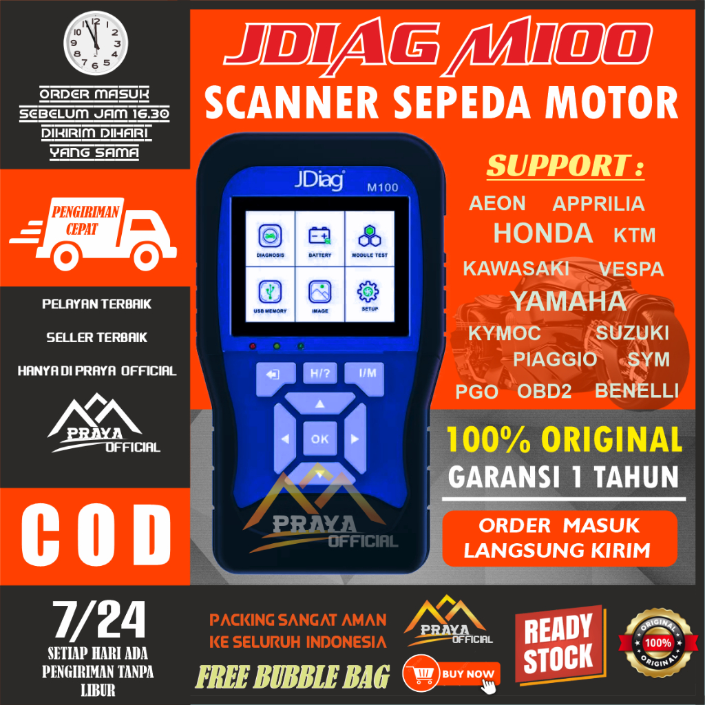 Jual M100 SCANNER HONDA JDIAG M 100 SCANNER MOTOR INJEKSI SCANER MOTO ...