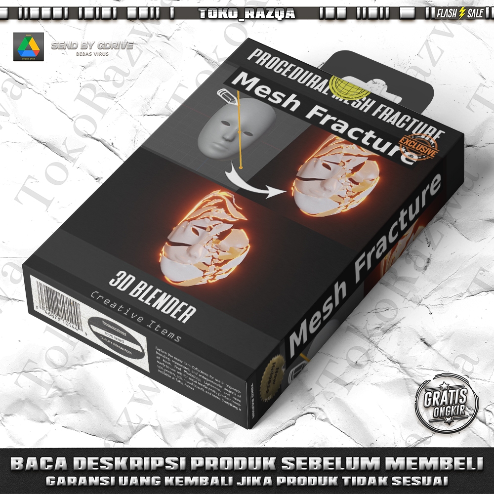 Jual 181023 - Procedural Mesh Fracture - 3D Blender | Shopee Indonesia