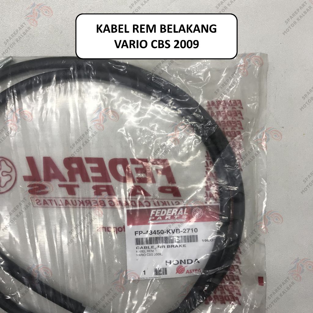 Jual Kabel Rem / Tali Rem VARIO CBS 2009 ; BEAT ; SCOOPY merek Federal ...