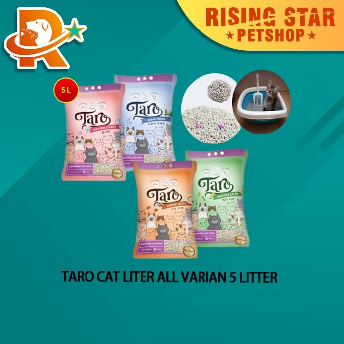 Jual Pasir Kucing Gumpal Wangi Taro 5 Liter | Shopee Indonesia