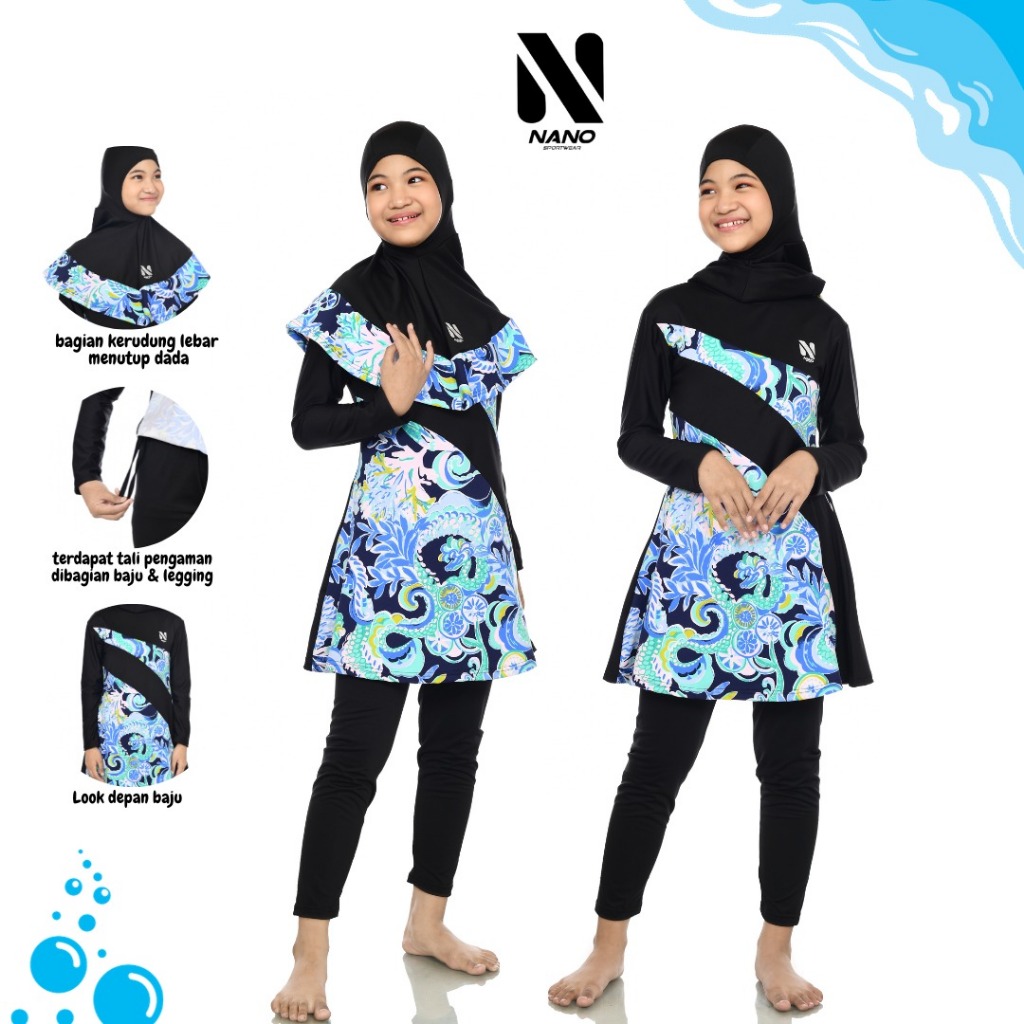 Jual Alfaactivwear Baju Renang Muslim Anak/Baju Renang Muslim Anak Usia ...