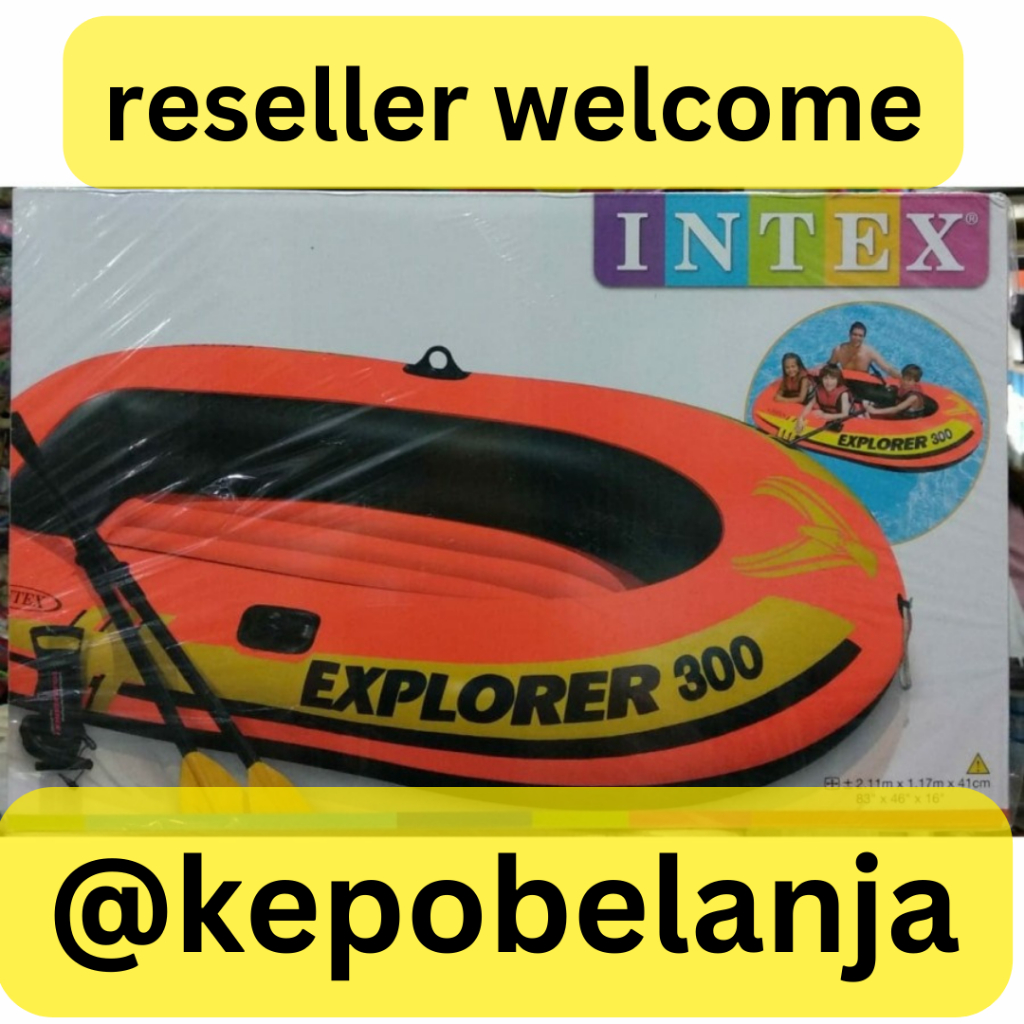 Jual Perahu intex 58332 explorer 300 gratis pompa dan dayung kapasitas ...