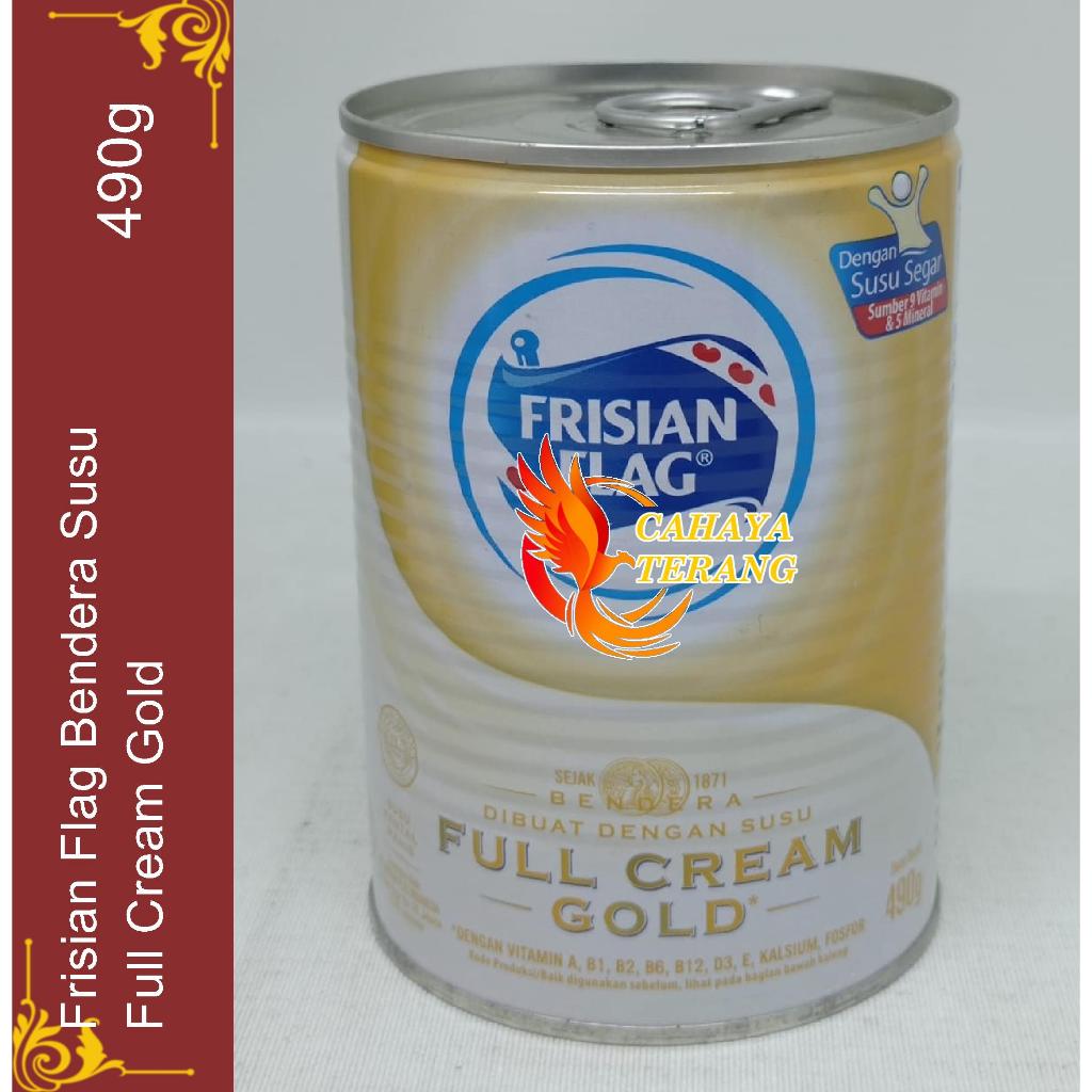 Jual Frisian Flag Bendera Susu Kental Manis Full Cream Gold 490g Kaleng ...